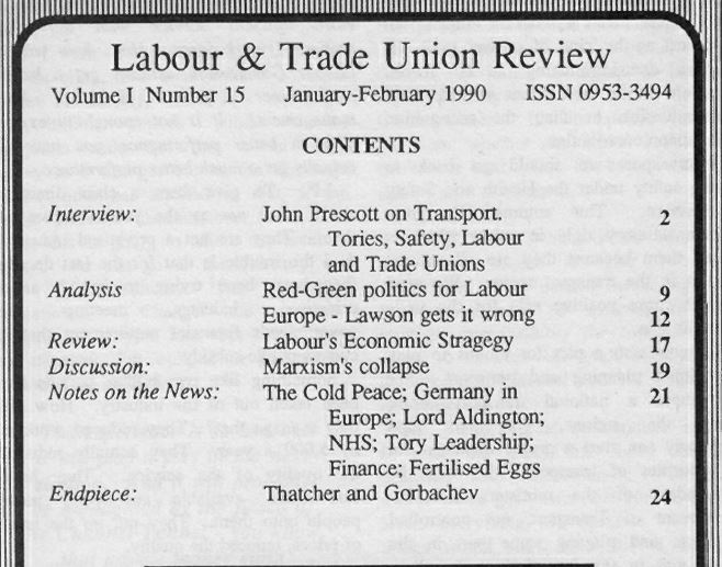 Magazine 015 – January 1990 – Labour Affairs Magazine